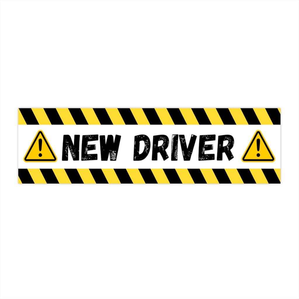 New Driver Bumper Sticker - Etsy