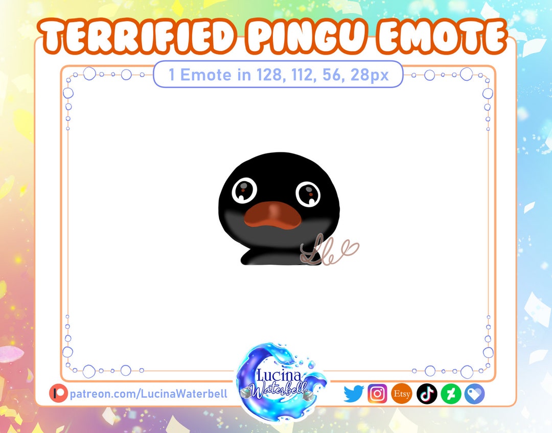Twitch Discord Emotes - Terrified Pingu Noot Noot - Etsy