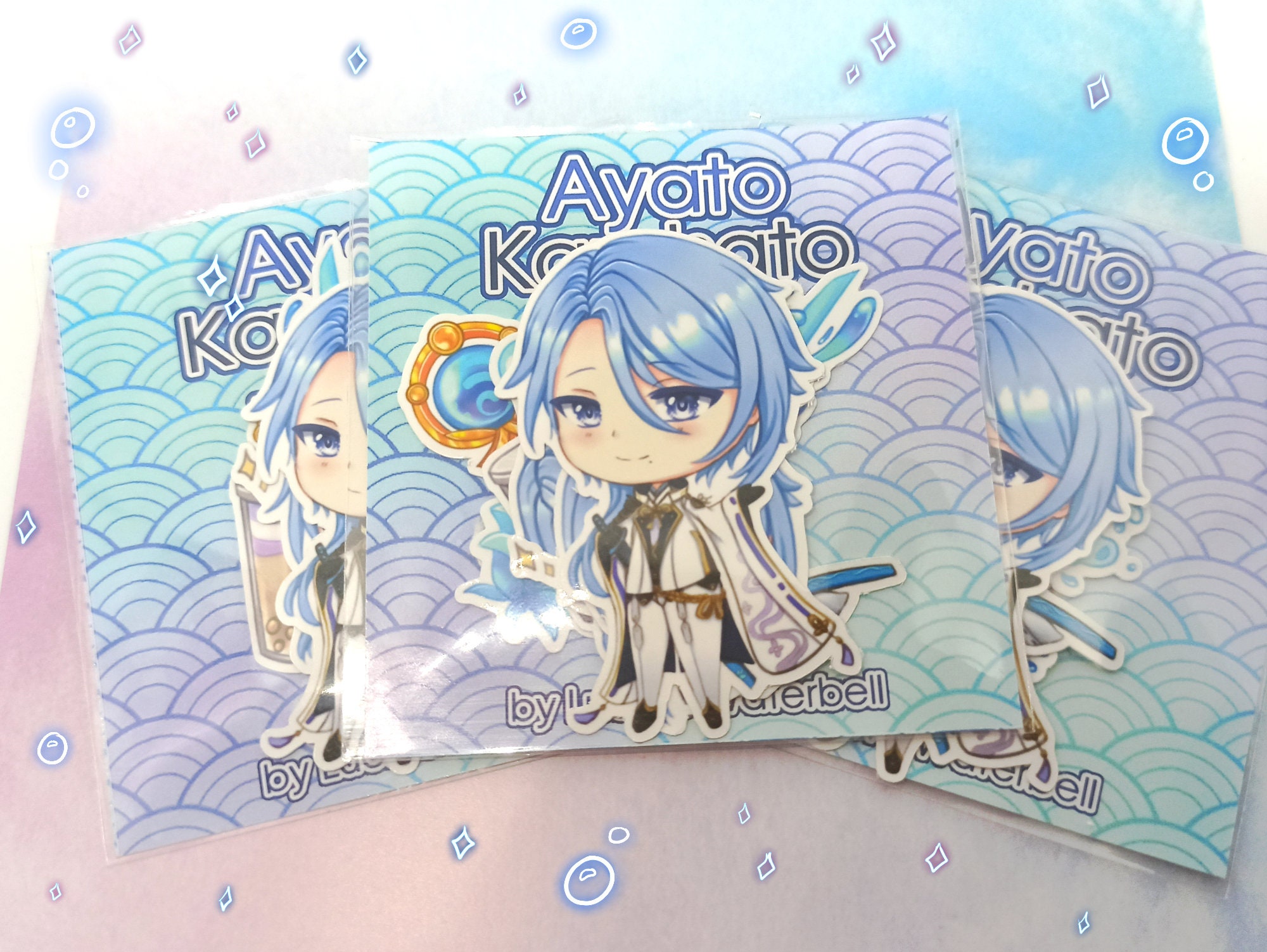 Stickerset Ayato Kamisato Genshin Impact - Etsy