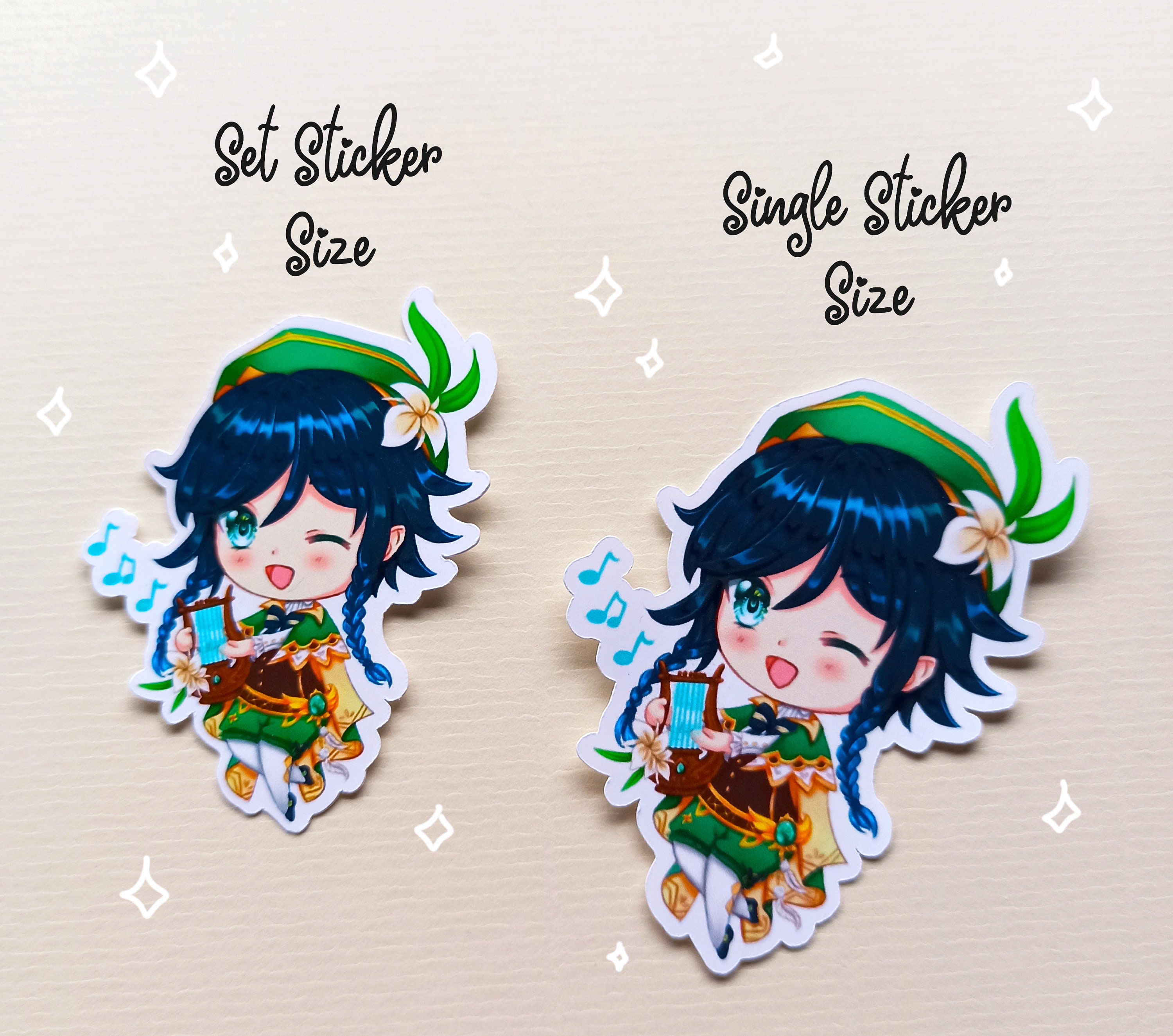 Stickerset 1 Genshin Impact Baby Chibis: Klee Ganyu Keqing - Etsy Singapore