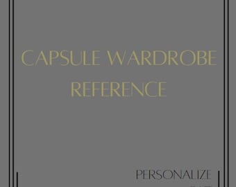 Cosy Winter Capsule Wardrobe PDF Guide With Fillable Sheets - Etsy