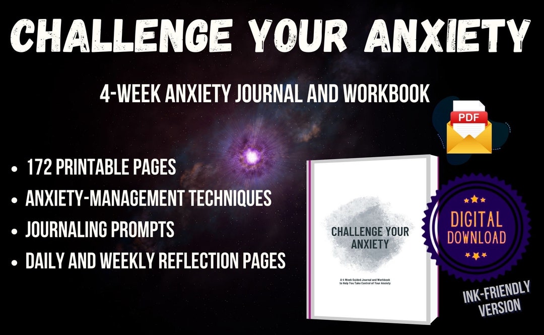 Challenge Your Anxiety: Ultimate Printable Journal/workbook Manage ...
