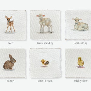 MINI Art Prints Miniature Watercolor Tiny Painting Cute - Etsy