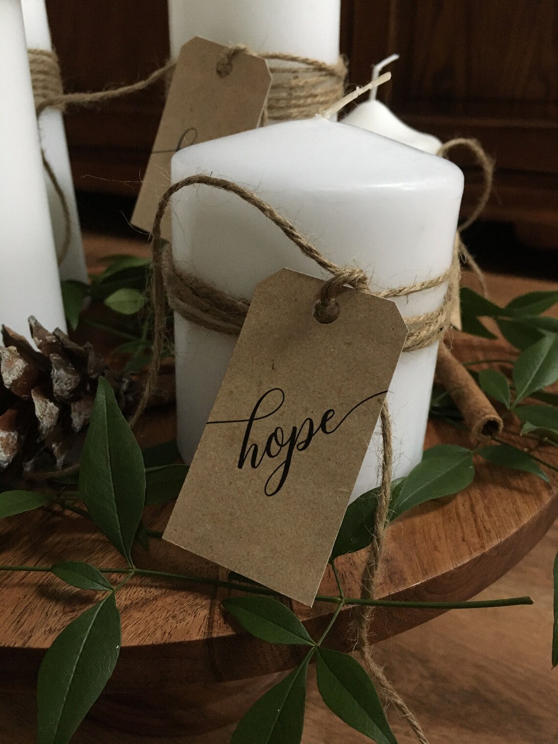 Advent Candle Tags Printable Instant Download PDF | Etsy