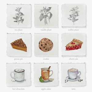 MINI Art Prints ~ Miniature Watercolor ~ Tiny Painting ~ Cute Little ...