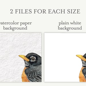 Robin Hand Painted Watercolor Digital Printable Bible Quote ~ Psalm 5 ...