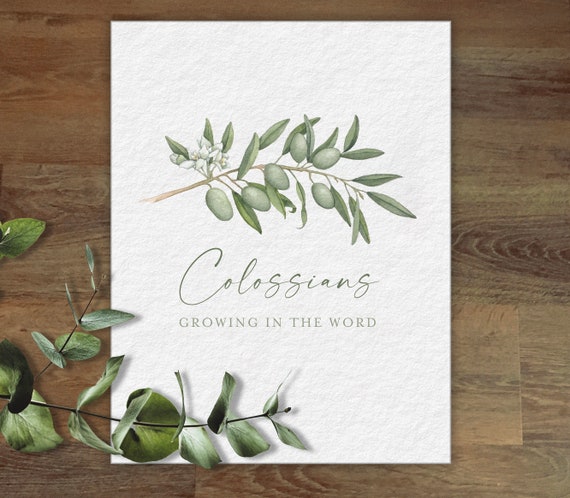 Colossians Bible Study Printable Download Worksheets Pdf - Etsy