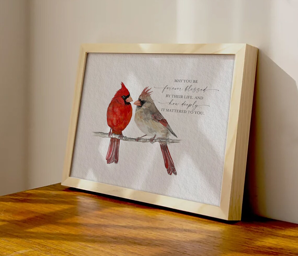 CARDINAL Quote Wall Decor ~ 8x10 5x7 ~ Cardinals Appear Angels Near ...