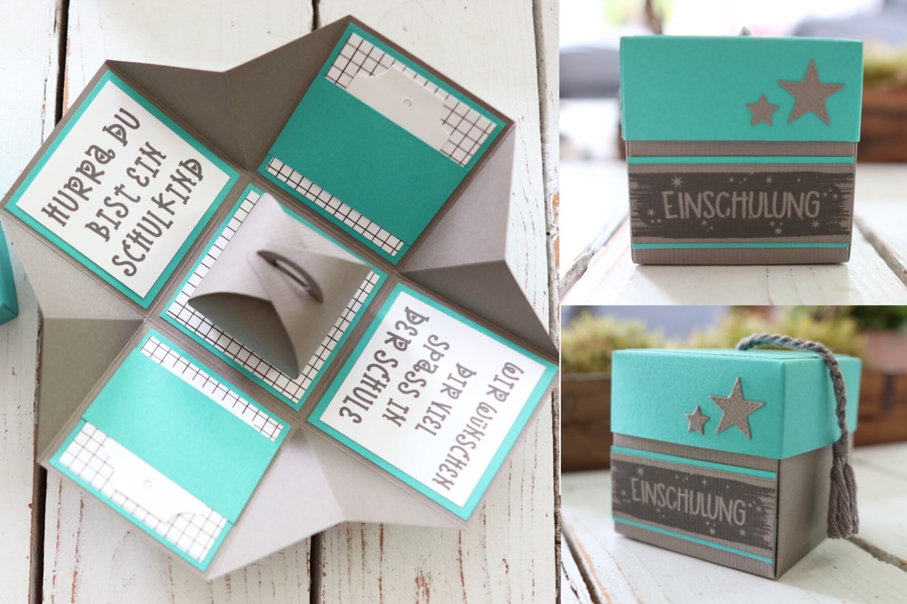 Explosionsbox zur Einschulung 1 Schultag personalisierte | Etsy