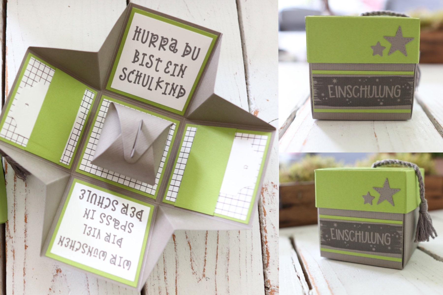 Explosionsbox zur Einschulung 1 Schultag personalisierte | Etsy