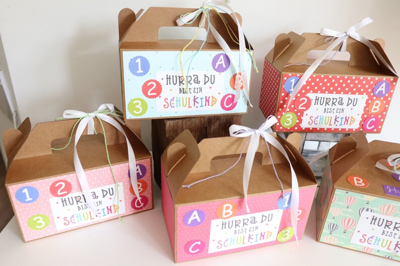 Einschulung Geschenkbox Geschenk zur Einschulung Mitbringsel - Etsy.de