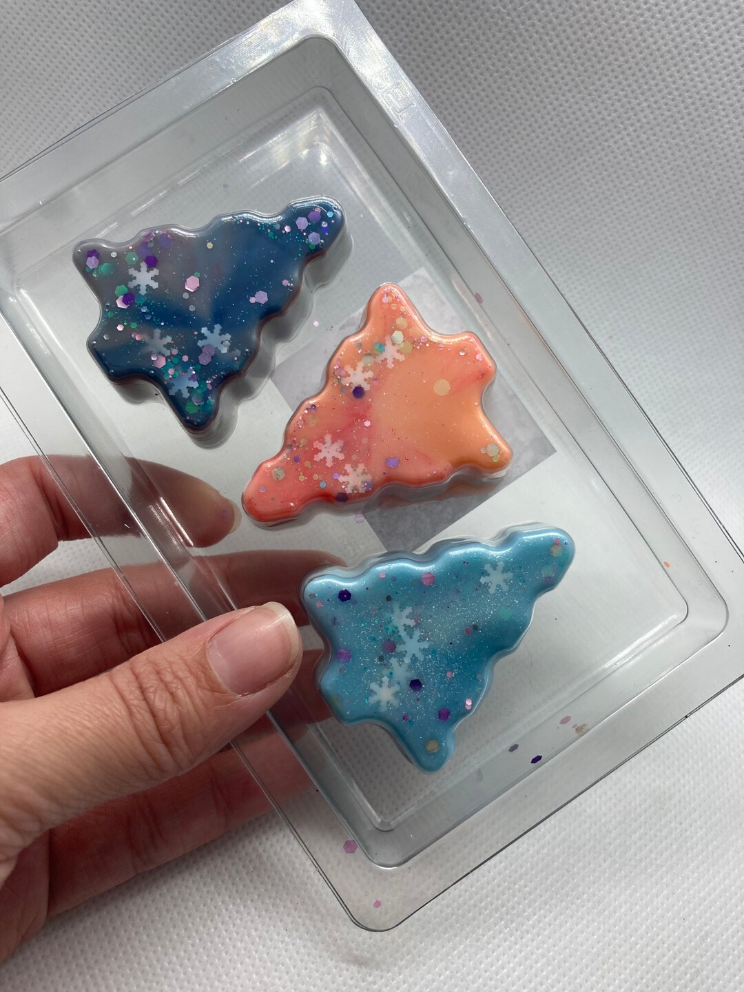 Christmas Tree Wax Melt Clamshells - Etsy UK