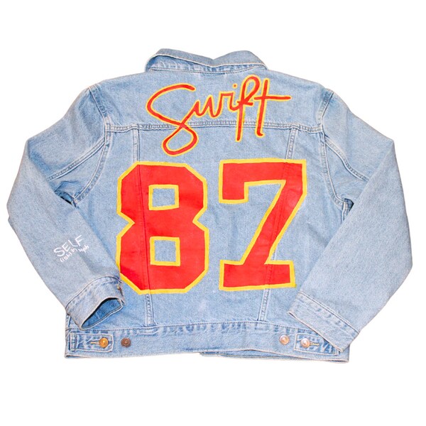 Kansas City Chiefs Denim Jacket - Etsy