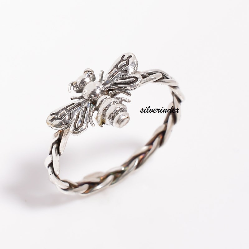 Silver Bee Ring - Etsy