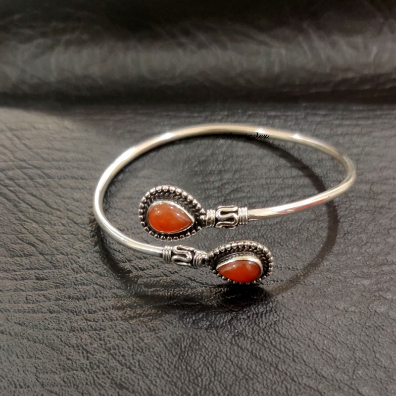 Carnelian Bangle - Etsy