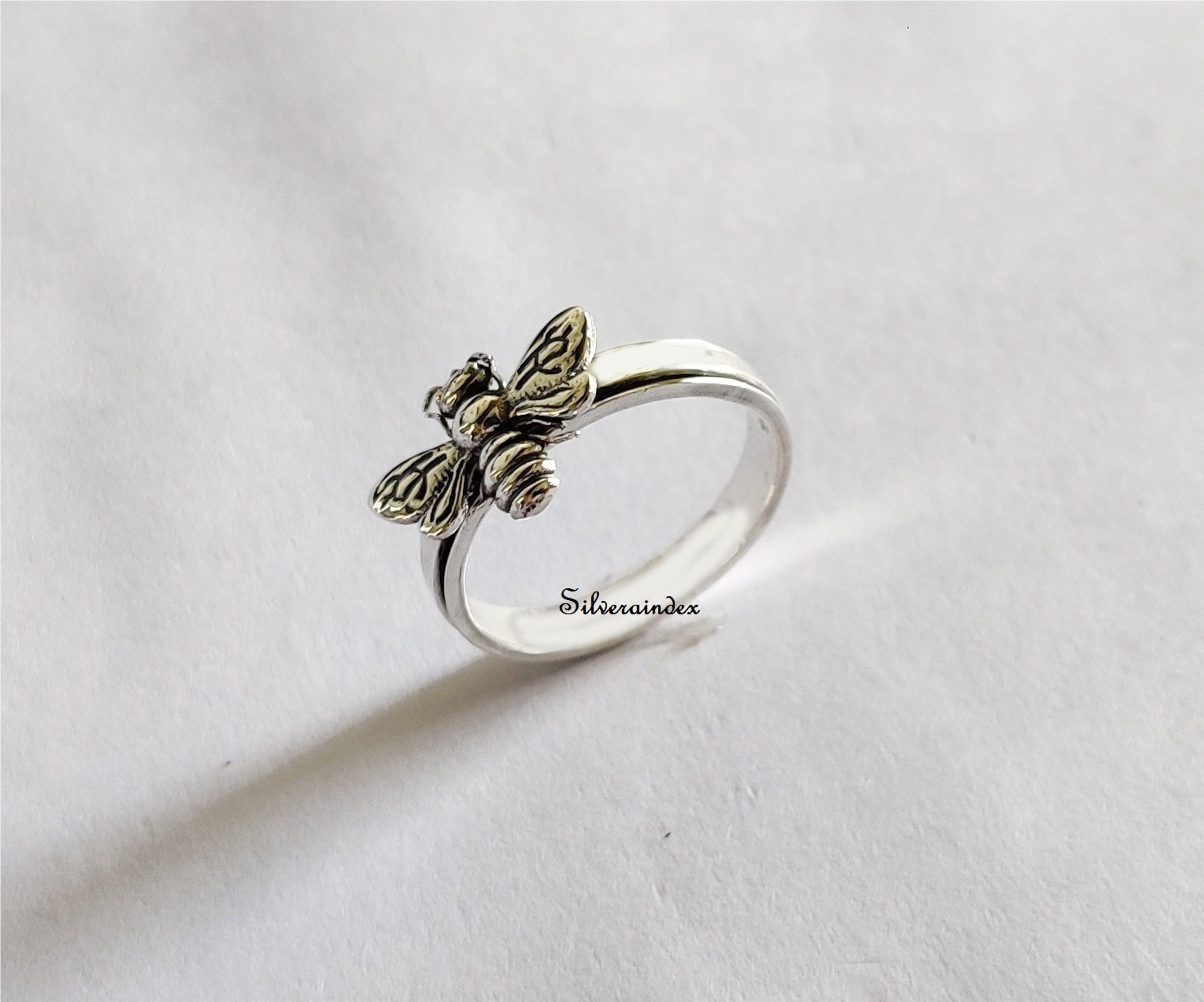 Honeybee Spinner Ring 925 Silver Ring Bee Ring Women Ring | Etsy