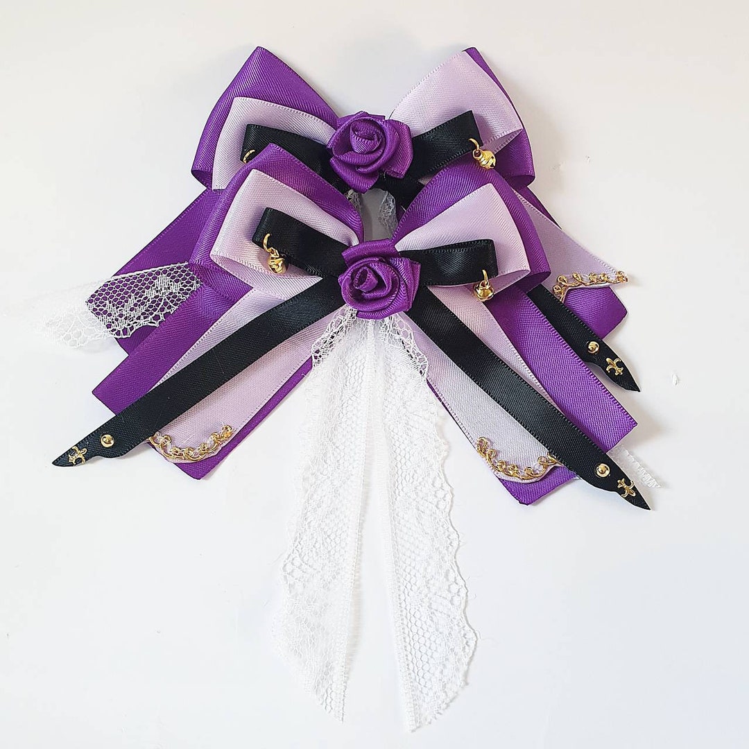 Lisa Inspired Bow Hair Clip, Genshin Impact - Etsy