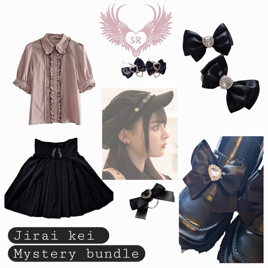Jirai Kei Bundle, Yua Outfit. Landmine Style, Includes Accessories. Ank ...
