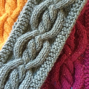 Knitting Pattern: on the Ropes Headband * Cabled Celtic Headband ...
