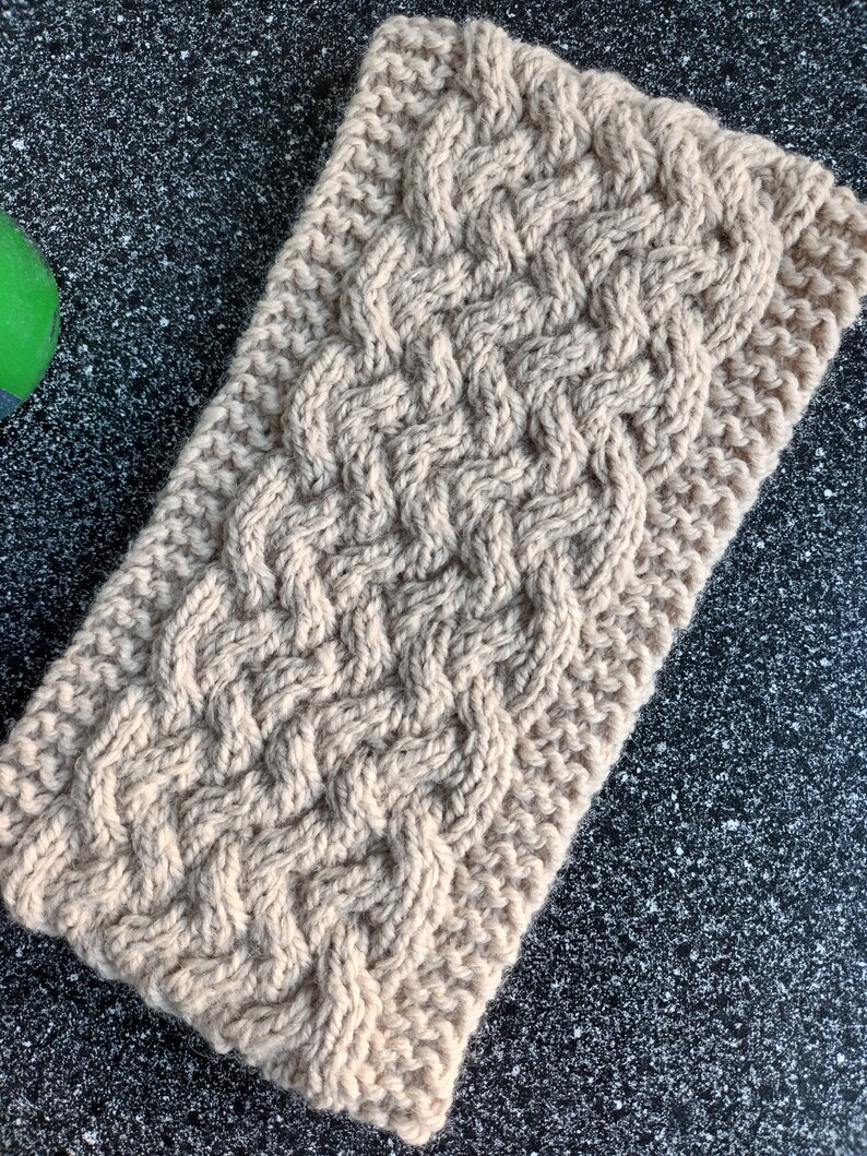 Knitting Pattern: Winding Road Headband Aran Edition Aran Headband ...