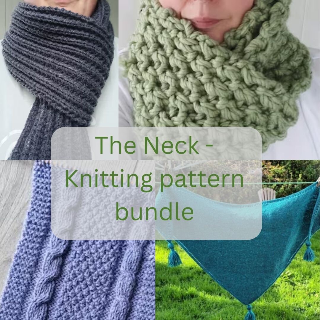 The Neck Knitting Pattern Bundle: Scarf Knitting Pattern - Etsy