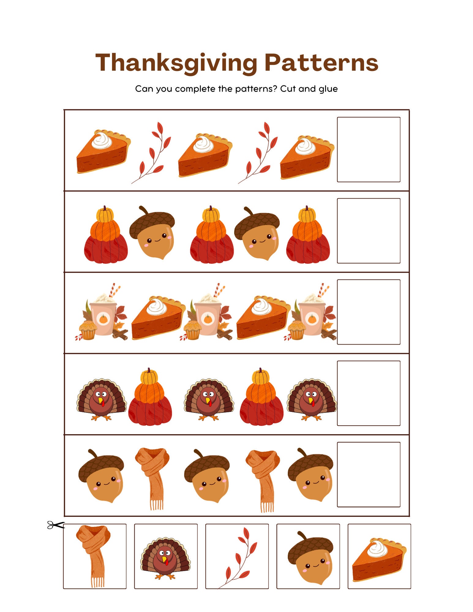 Homeschool Printables - Patterns - Etsy