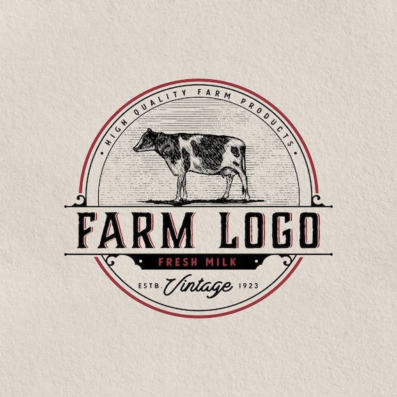Dairy Farm Logo Vector