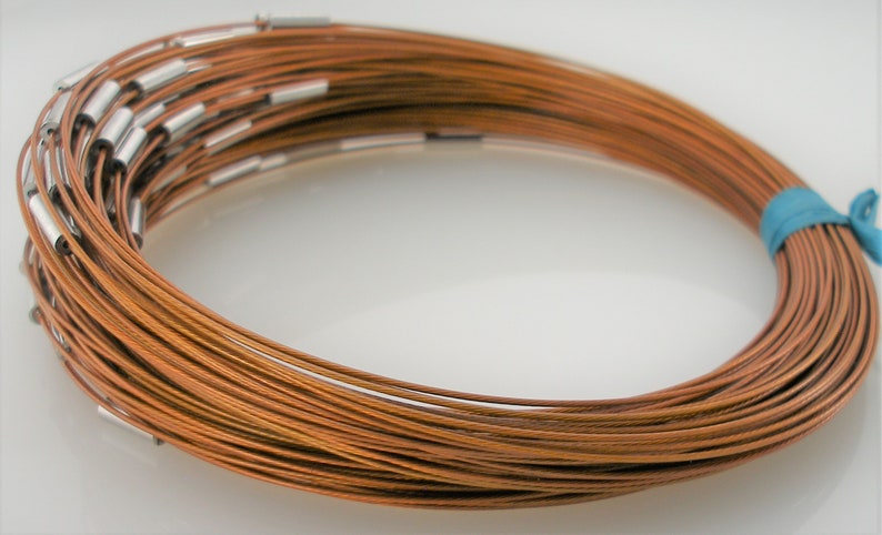 10 Pcs, 16 Inch Stainless Steel Wire Cable Choker With Magnetic Clasp ...