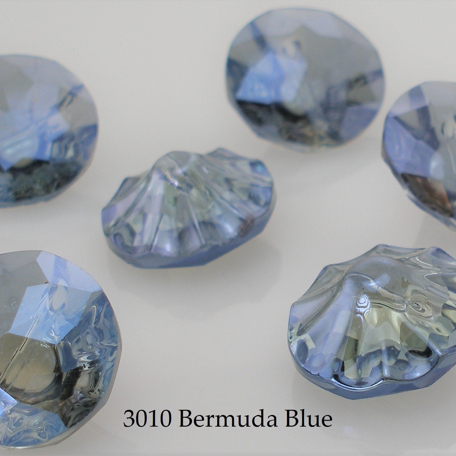 Faceted Round Crystal Buttons 2 Sizes in 20mm or 25mm 8 | Etsy