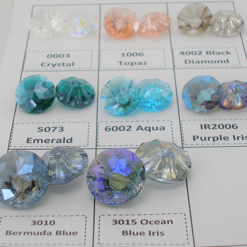 Crystal Buttons - Etsy