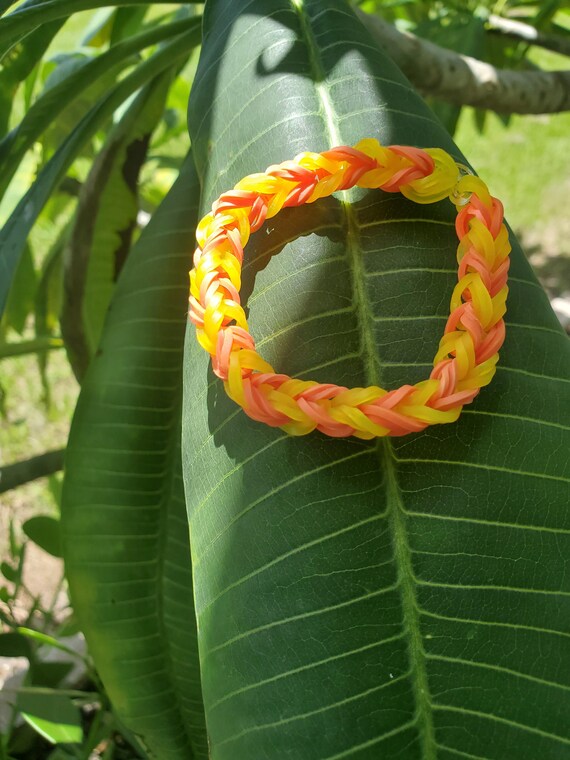 Sunrise to Sunset Fishtail Loom Bracelet | Etsy