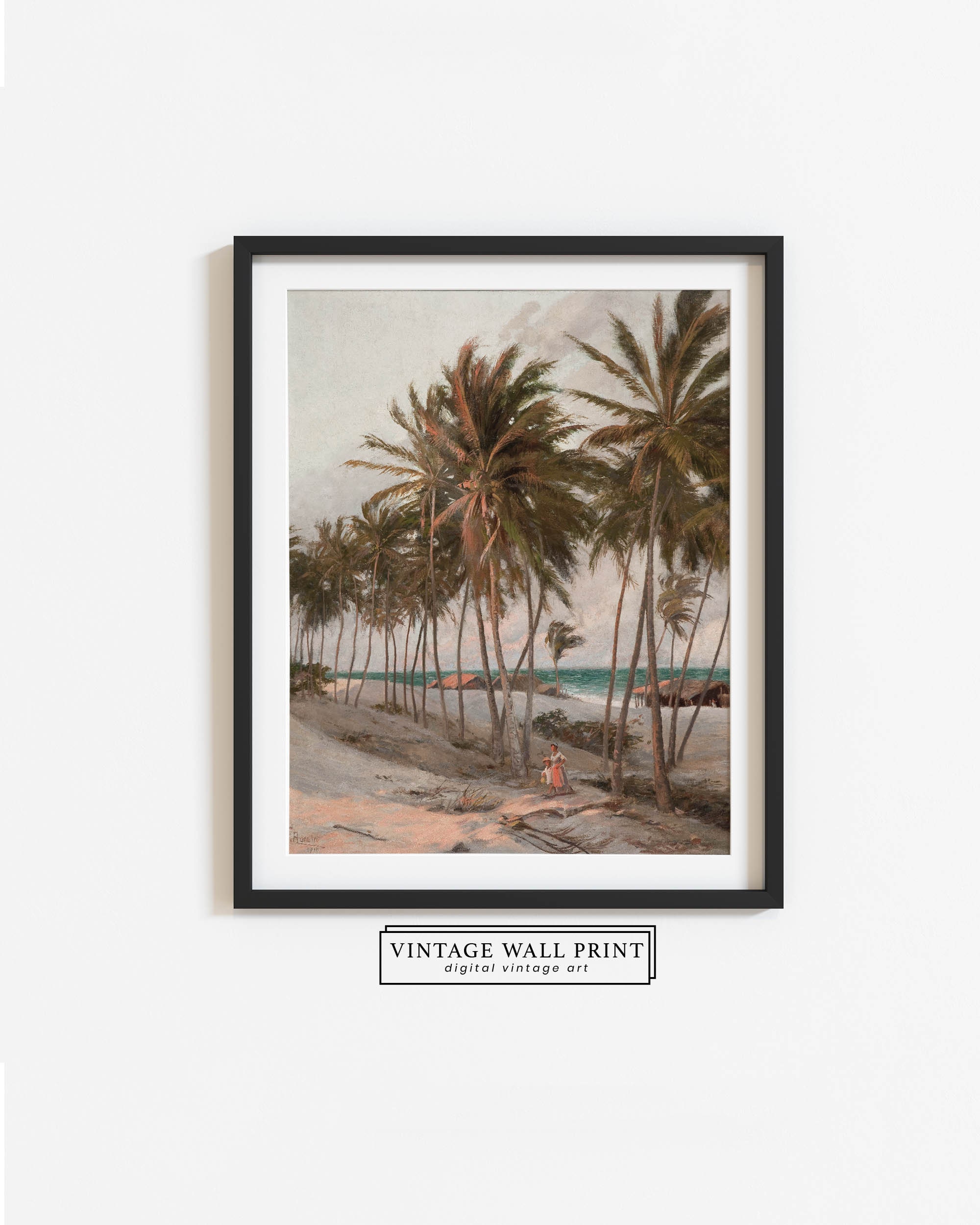 Tropical Vintage Painting Antique Nautical Print Ocean - Etsy