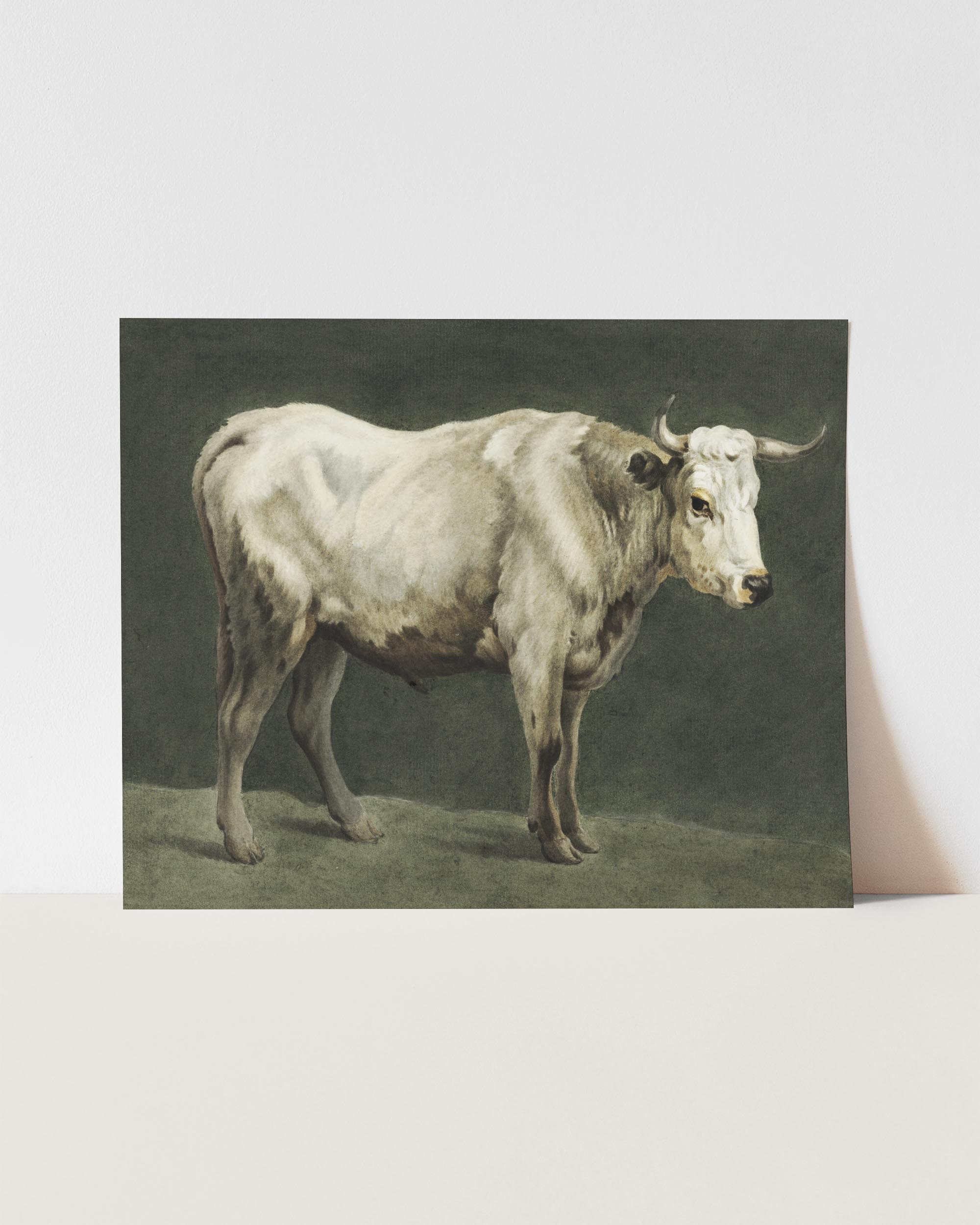 Vintage Cow Print, Antique Cow Painting, Farm Animal Print, Animal Wall ...