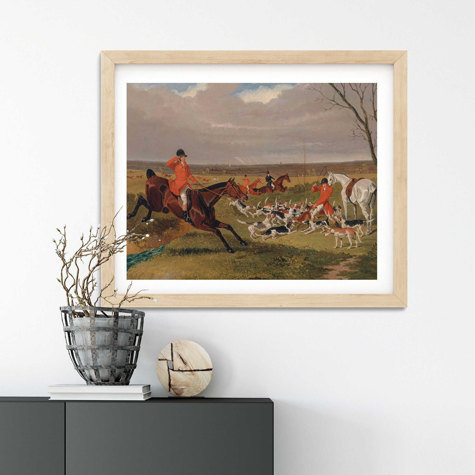 Fox Hunting Print Set of Painting Horse Painting Horse - Etsy