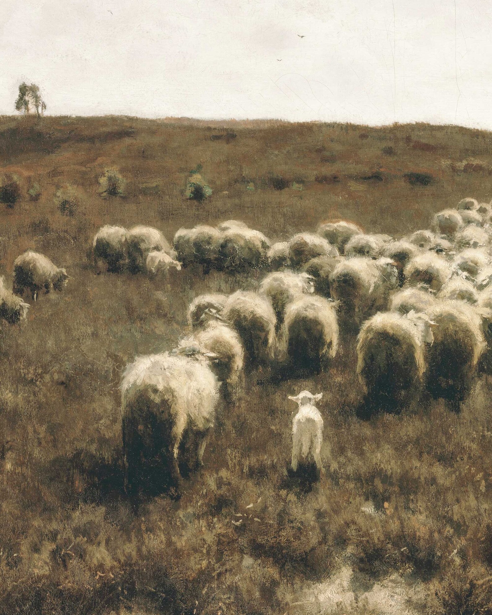 Antique Sheep Painting, Vintage Sheep Art, Farm Animal Print, Farmhouse ...