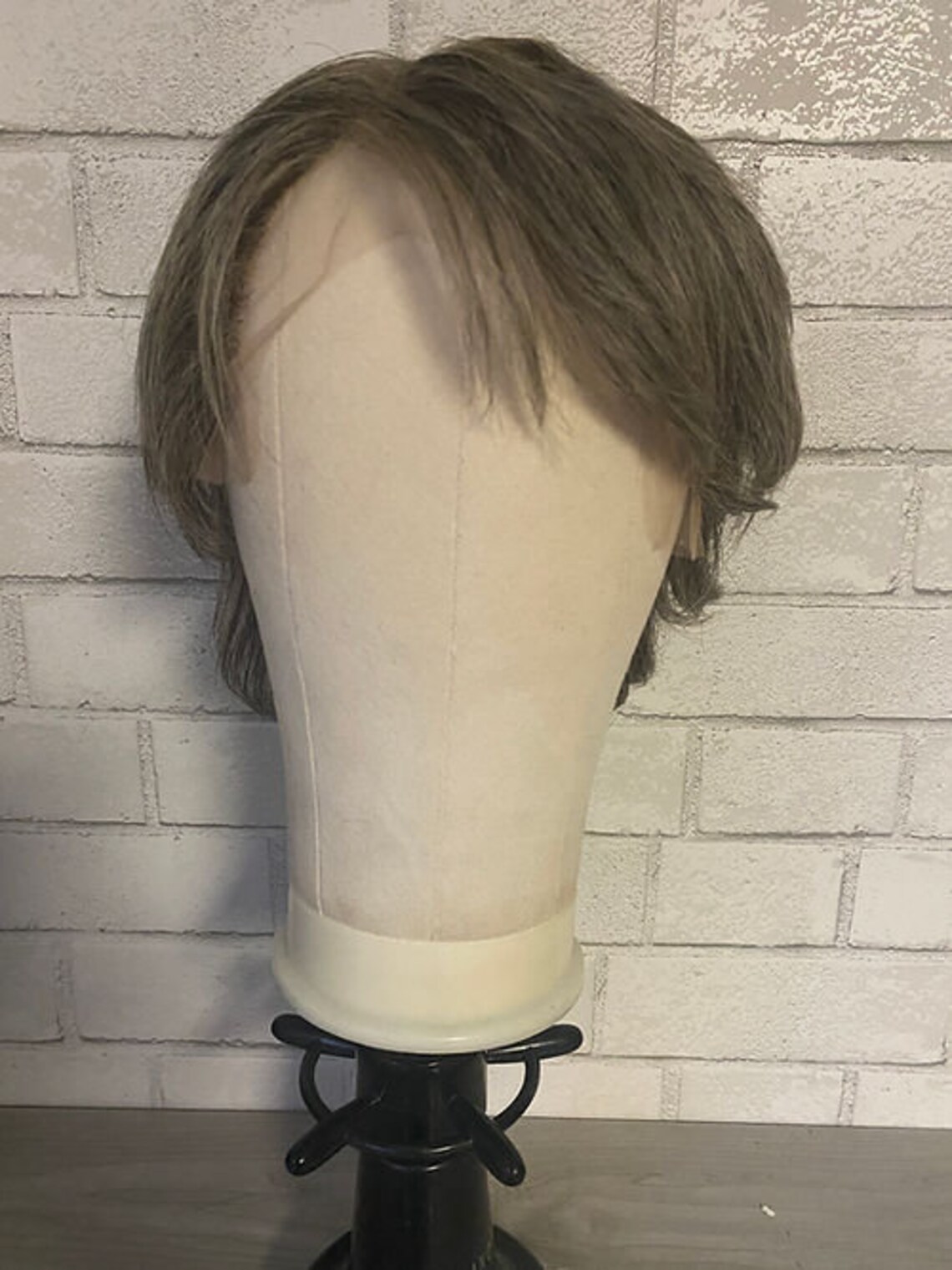 Mens Grey Wig Human Hair - Etsy