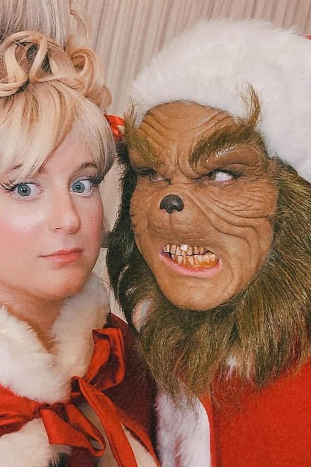 Grinch Facial Frame and Eyebrows Human Hair - Etsy