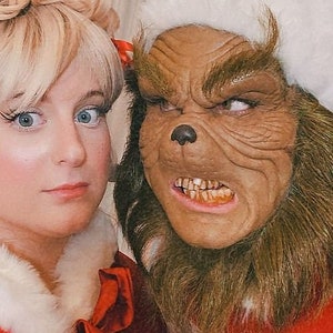 Grinch Facial Frame and Eyebrows Human Hair - Etsy