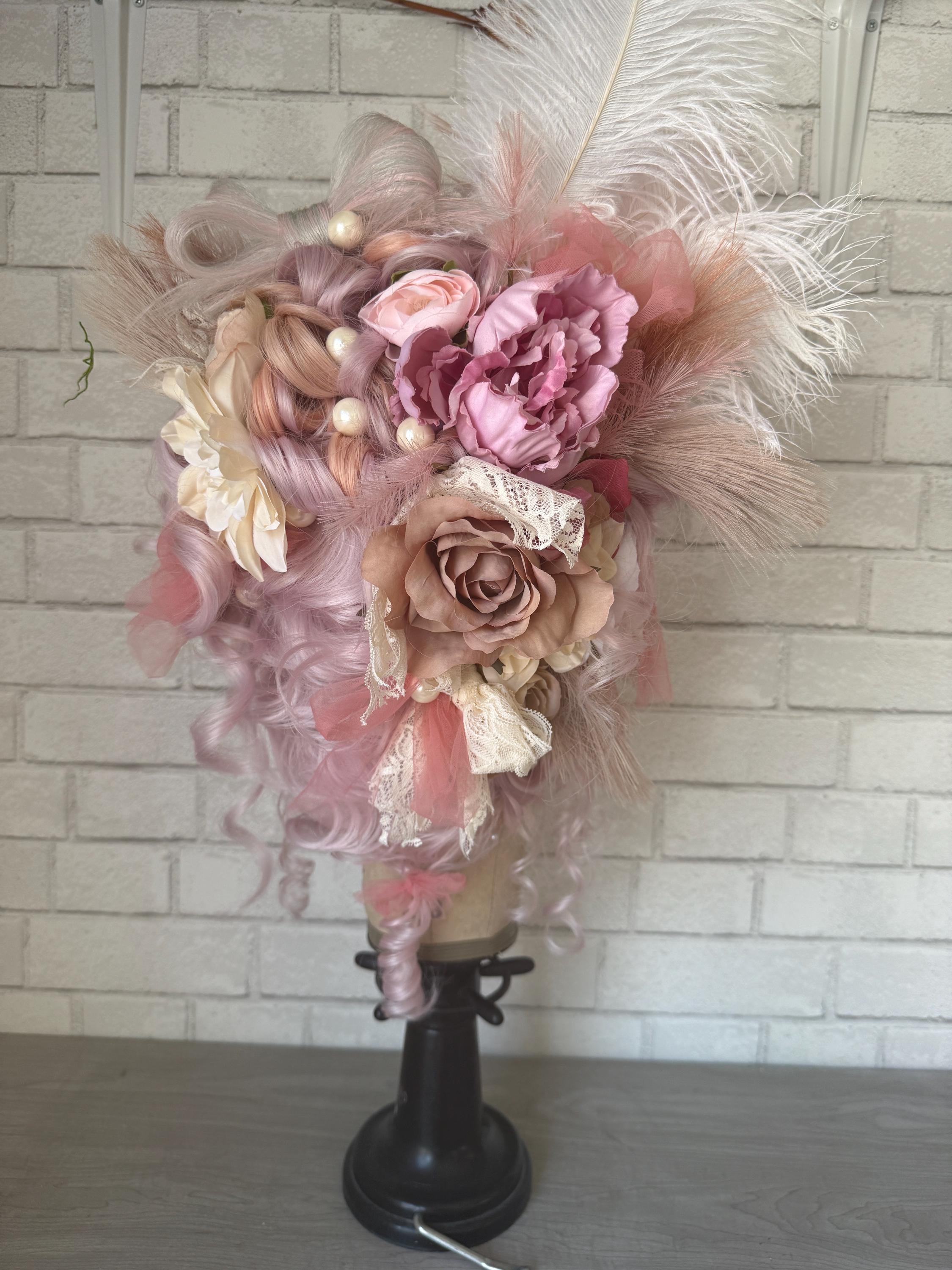 Pretty in Pink 18th Century Human Hair (bridgeton / Queen Elizabeth ...
