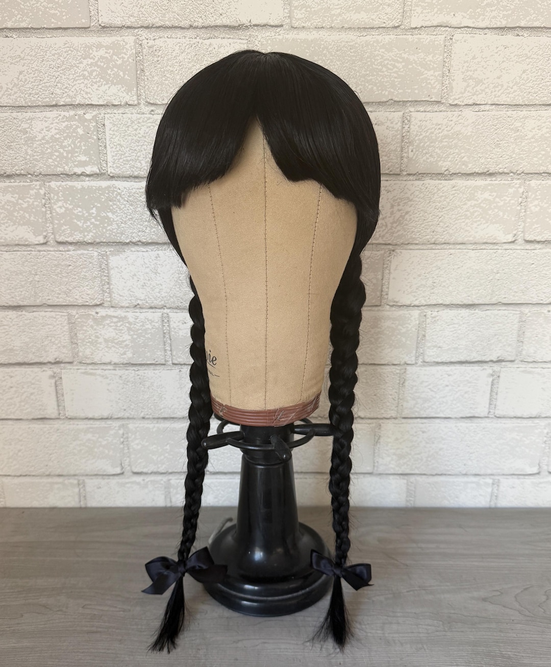 Wednesday Adams Human Hair Braid Wig With Bangs - Etsy Canada