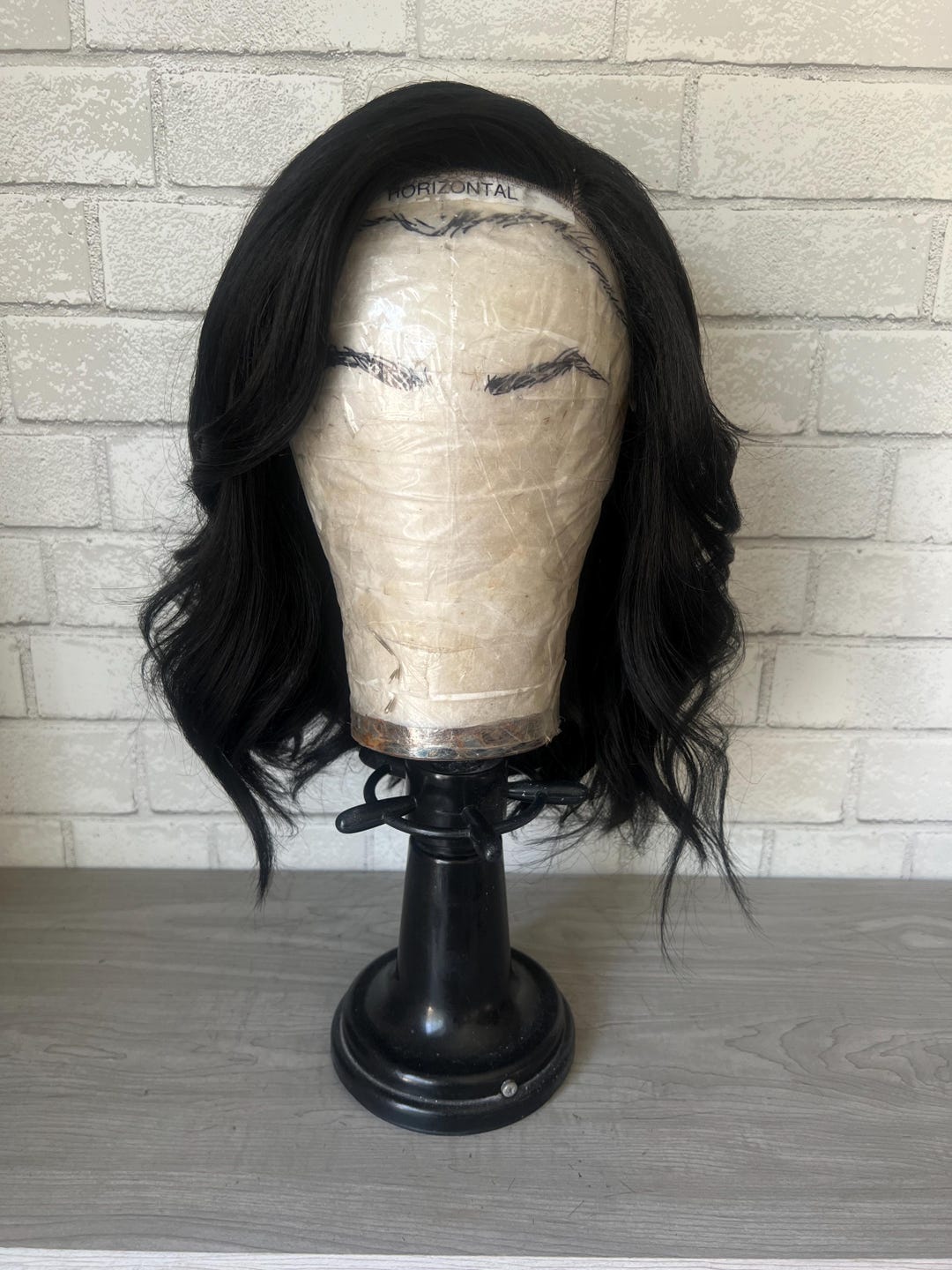Soft Black Choppy Bob - Etsy