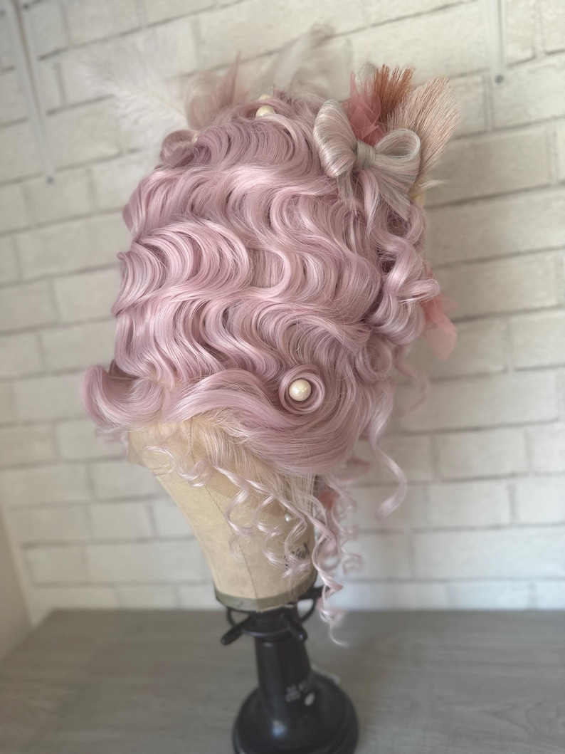 Pretty in Pink 18th Century Human Hair (bridgeton / Queen Elizabeth ...