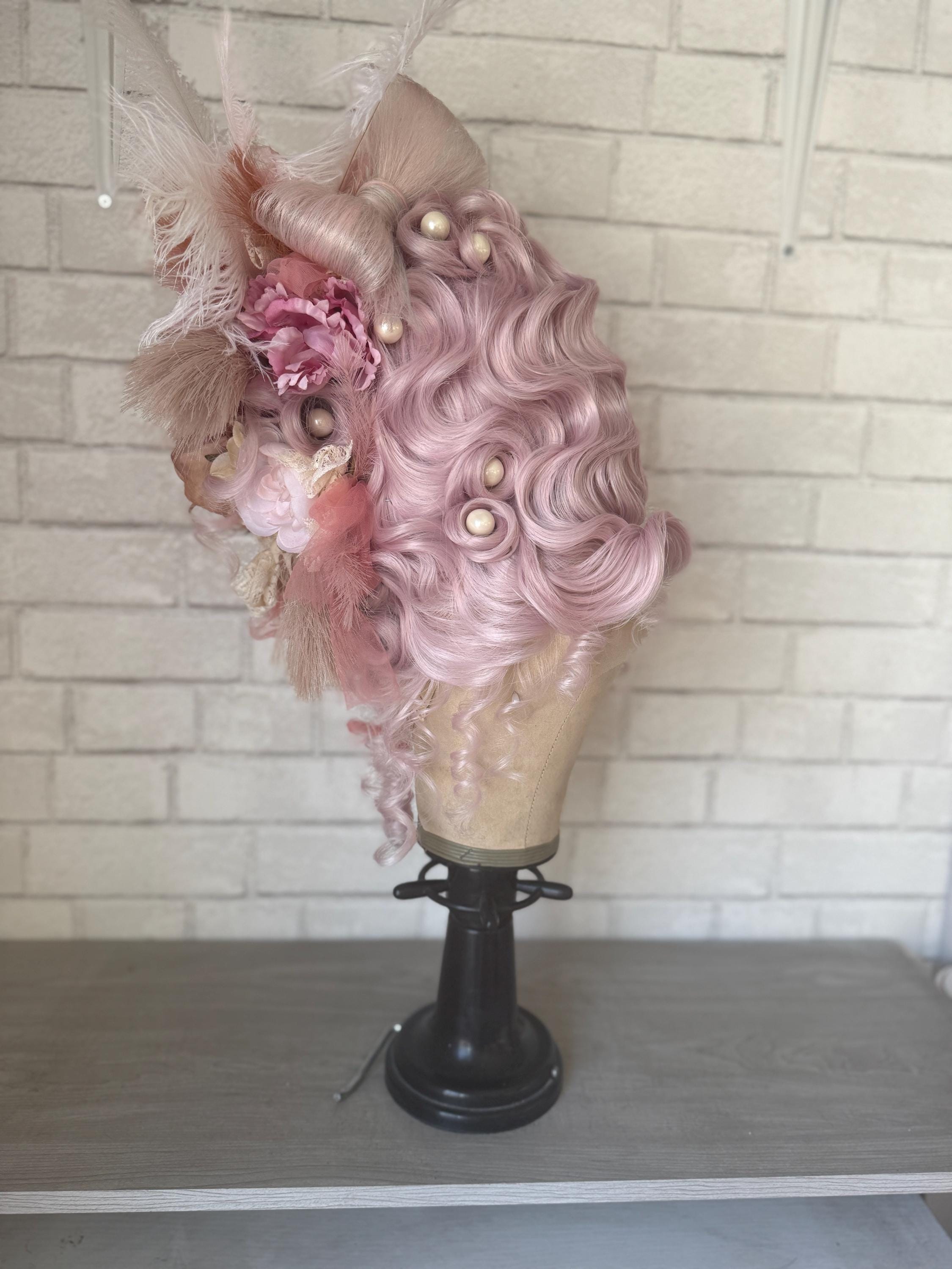 Pretty in Pink 18th Century Human Hair (bridgeton / Queen Elizabeth ...