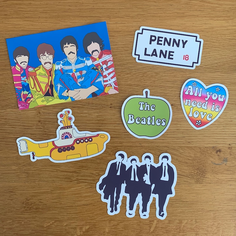 Beatles Sticker Vinyl - Etsy UK