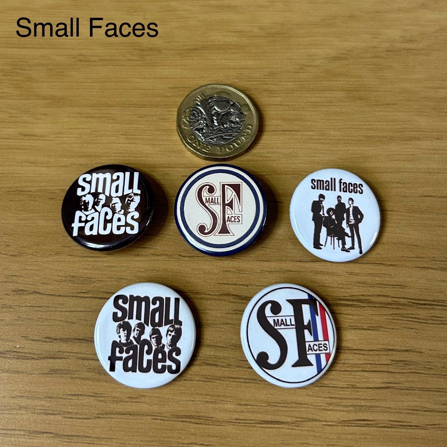 Music Button Badges (5pcs) - Oasis, MOD, Britpop, the Who, the Jam ...