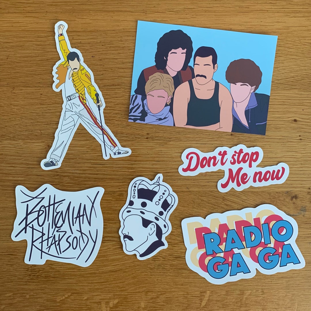 Queen Vinyl Sticker Pack (6pcs) - Unofficial Merchandise, Freddie ...