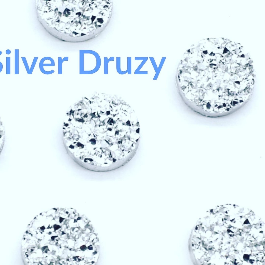 Silver Druzy Convention Magnets - Etsy