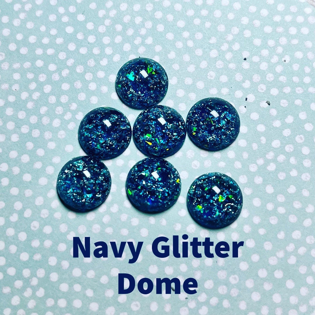 Navy Glitter Dome Audition Magnets - Etsy