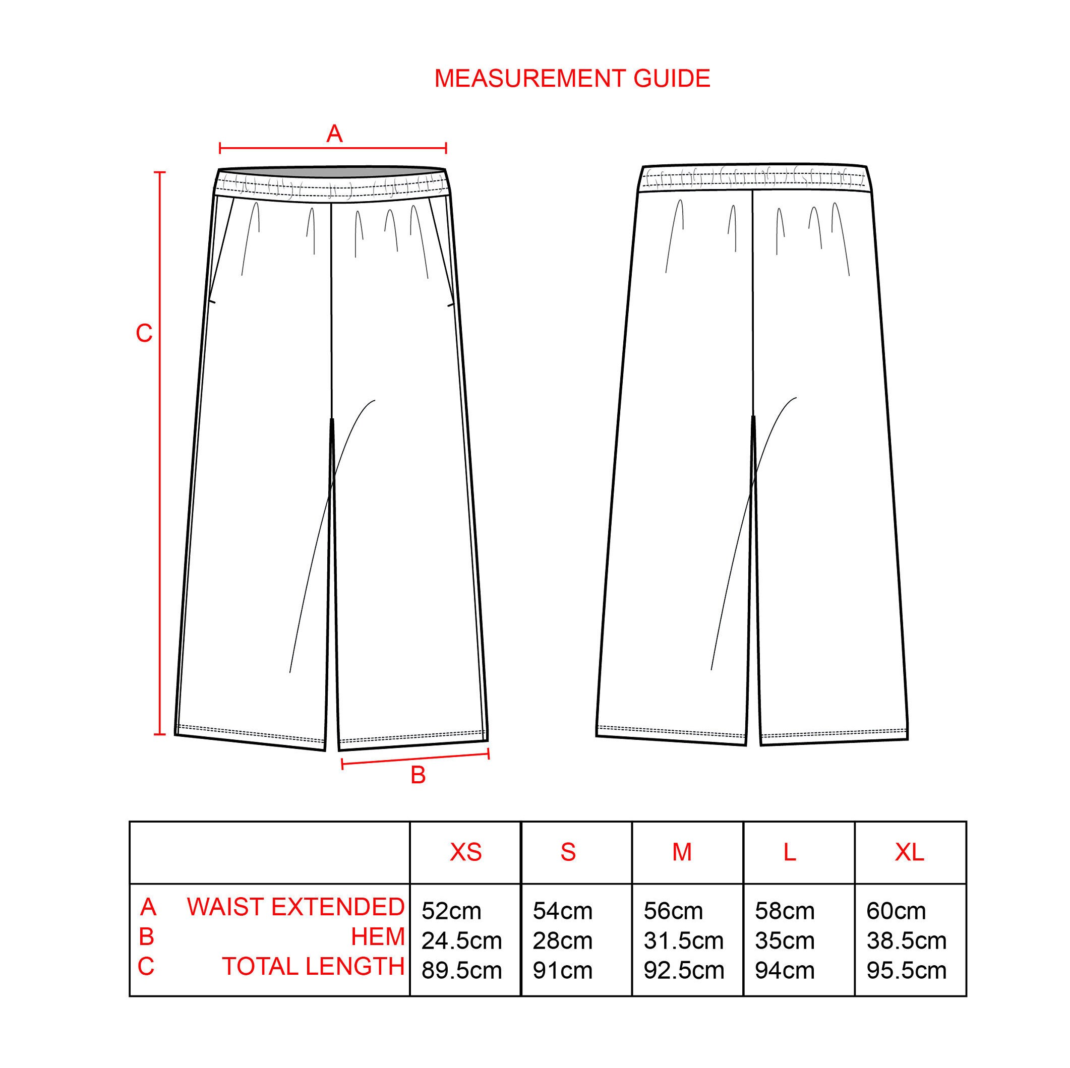 High Waisted Trouser Sewing Pattern PDF Sizes Unisex XS / S / - Etsy UK
