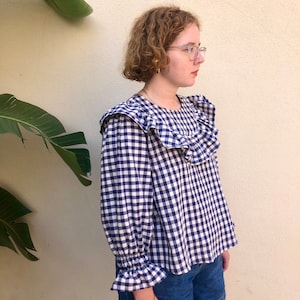 Ruffled Blouse and Dress Sewing Pattern PDF Sizes XS / S / M / L / XL ...